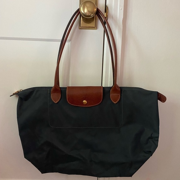 Longchamp | Bags | Longchamp Le Pliage Original Large Tote Bag Navy ...